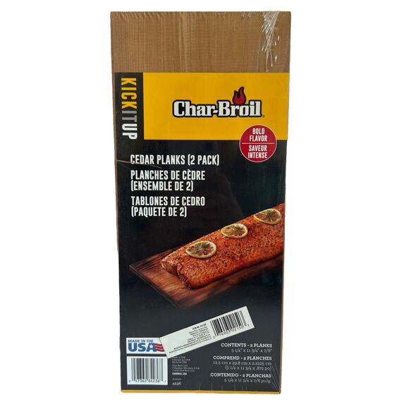 Char-Broil | Kitchen | Char Broil Cedar Grilling Planks 2 Pack Sealed ...